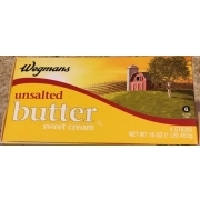Wegmans Butter, Unsalted, Sweet Cream: Calories, Nutrition Analysis ...