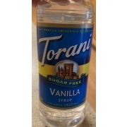 Torani Syrup, Vanilla, Sugar Free: Calories, Nutrition Analysis & More ...