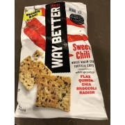 Way Better Tortilla Chips, Sweet Chili, Whole Grain Corn: Calories ...