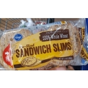 Kroger Sandwich Slims, 100% Whole Wheat: Calories, Nutrition Analysis ...