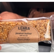 Lenka Bar Granola Bar, Peanut Butter With Sea Salt: Calories, Nutrition ...