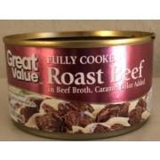 Great Value Fully Cooked Roast Beef In Beef Broth: Calories, Nutrition ...