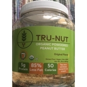 Tru-Nut Peanut Butter, Powdered, Original, Organic: Calories, Nutrition ...