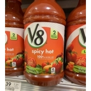 V8 100% Vegetable Juice, Spicy Hot: Calories, Nutrition Analysis & More ...