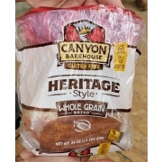 Canyon Bakehouse Bread, Whole Grain, Heritage Style: Calories ...