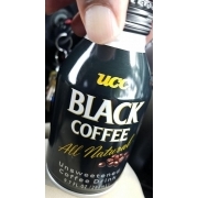 Ucc Black Coffee, All Natural, Unsweetened Coffee Drink: Calories ...