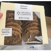 The Bakery at Walmart Soft Oatmeal Cookies: Calories, Nutrition ...