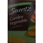 Savoritz Garden Vegetable Crackers: Calories, Nutrition Analysis & More ...