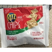 Nabisco Ritz Sour Cream and Onion Mini Toasted Chips: Calories ...