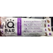 IQ Bar Protein Bar, Almond Butter Chip: Calories, Nutrition Analysis ...