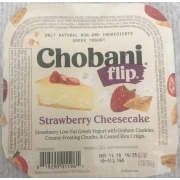 Chobani Flip Greek Yogurt, , Strawberry Cheesecake: Calories, Nutrition ...