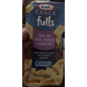 Kraft Snack fulls, Colby Jack Cheese, Chocolate & Banana Chips ...