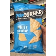 Popcorners Popped Corn Chips - White Cheddar: Calories, Nutrition ...
