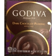 Godiva Pudding Mix, Dark Chocolate: Calories, Nutrition Analysis & More ...