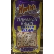 Martin's Cinnamon Raisin Butter Bread: Calories, Nutrition Analysis ...