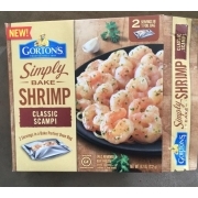 Gorton's Shrimp, Simply Bake Classic Scampi: Calories, Nutrition ...