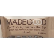 Made Good Granola Mini Bar, Chocolate Chip: Calories, Nutrition ...