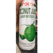 Foco Coconut Juice: Calories, Nutrition Analysis & More | Fooducate