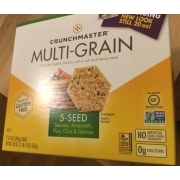 Crunchmaster Baked Crackers, Multi-grain, 5-seed: Calories, Nutrition ...