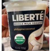 Liberte Yogurt, Whole Milk, Philippine Coconut: Calories, Nutrition ...