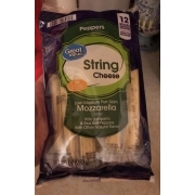 Great Value String Cheese, Jalapeno And Red Bell Peppers: Calories ...