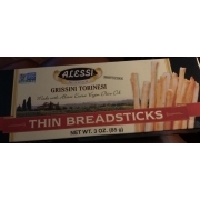 Alessi Thin Breadsticks: Calories, Nutrition Analysis & More | Fooducate