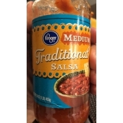 Kroger Salsa, Traditional, Medium: Calories, Nutrition Analysis & More ...