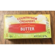 Countryside Creamery Sweet Cream Butter, Salted: Calories, Nutrition ...