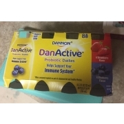 Dannon Dairy Drink, Probiotic, Blueberry Flavored, Strawberry Flavored ...