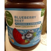 Simple Truth Organic Flavored 4 Juice Blend, Blueberry Beet: Calories ...