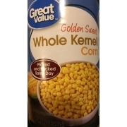 Great Value Whole Kernel Corn, Golden Sweet: Calories, Nutrition ...