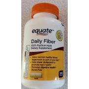 Equate Daily Fiber, Multi Benefit Fiber Supplement: Calories, Nutrition ...