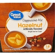 Great Value Cappuccino Mix, Hazelnut: Calories, Nutrition Analysis ...