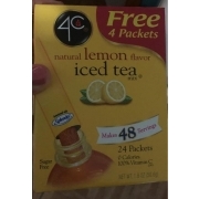 4C Iced Tea Mix, Natural Lemon Flavor: Calories, Nutrition Analysis ...