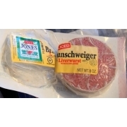 Jones Dairy Farm Braunschweiger, Liverwurst with Bacon Added, Sliced ...