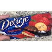 Delicje Strawberry, European Biscuits: Calories, Nutrition Analysis ...