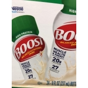 Boost High Protein Complete Nutritional Drink, Very Vanilla 8 Fl Oz ...
