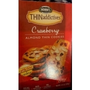 Thin Addictives Almond Thins, Cranberry: Calories, Nutrition Analysis ...