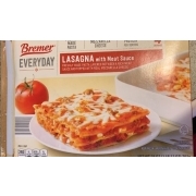Bremer Lasagna, With Meat Sauce: Calories, Nutrition Analysis & More ...