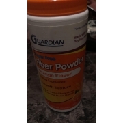 Guardian Fiber Powder, Orange Flavor, Dietary Supplement: Calories ...