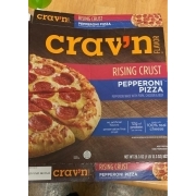 Crav'n Rising Crust Pepperoni Pizza: Calories, Nutrition Analysis ...