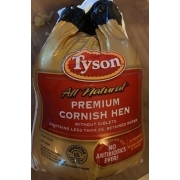 Tyson Cornish Hen, Premium, Without Giblets: Calories, Nutrition ...