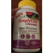 Simply One Triple Power Multivitamins Tablet, Chewable: Calories ...