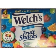Welch's Mixed Fruit Snacks: Calories, Nutrition Analysis & More | Fooducate