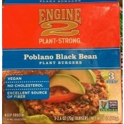 Engine 2 Plant-Strong Poblano Black Beans Burgers: Calories, Nutrition ...