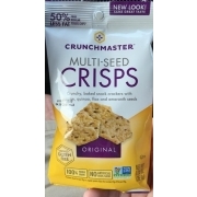 Crunch Master Multi Seed Crisps, Original Snack Crackers: Calories ...