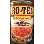 RoTel Diced Tomatoes & Green Chilies, Original: Calories, Nutrition ...