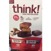 think! High Protein Bars, Variety Pack: Calories, Nutrition Analysis ...