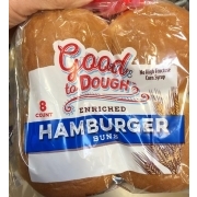 Good To Dough Enriched Hamburger Buns: Calories, Nutrition Analysis ...