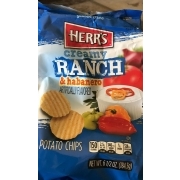 Herr's Ragin' Ranch Rippled Chips: Calories, Nutrition Analysis & More ...
